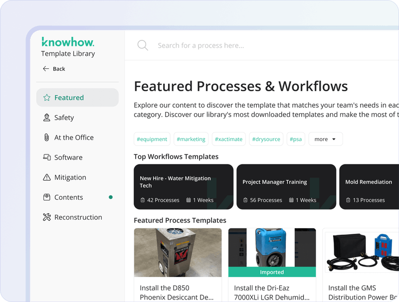 KnowHow | Software for Standardizing Restoration Companies